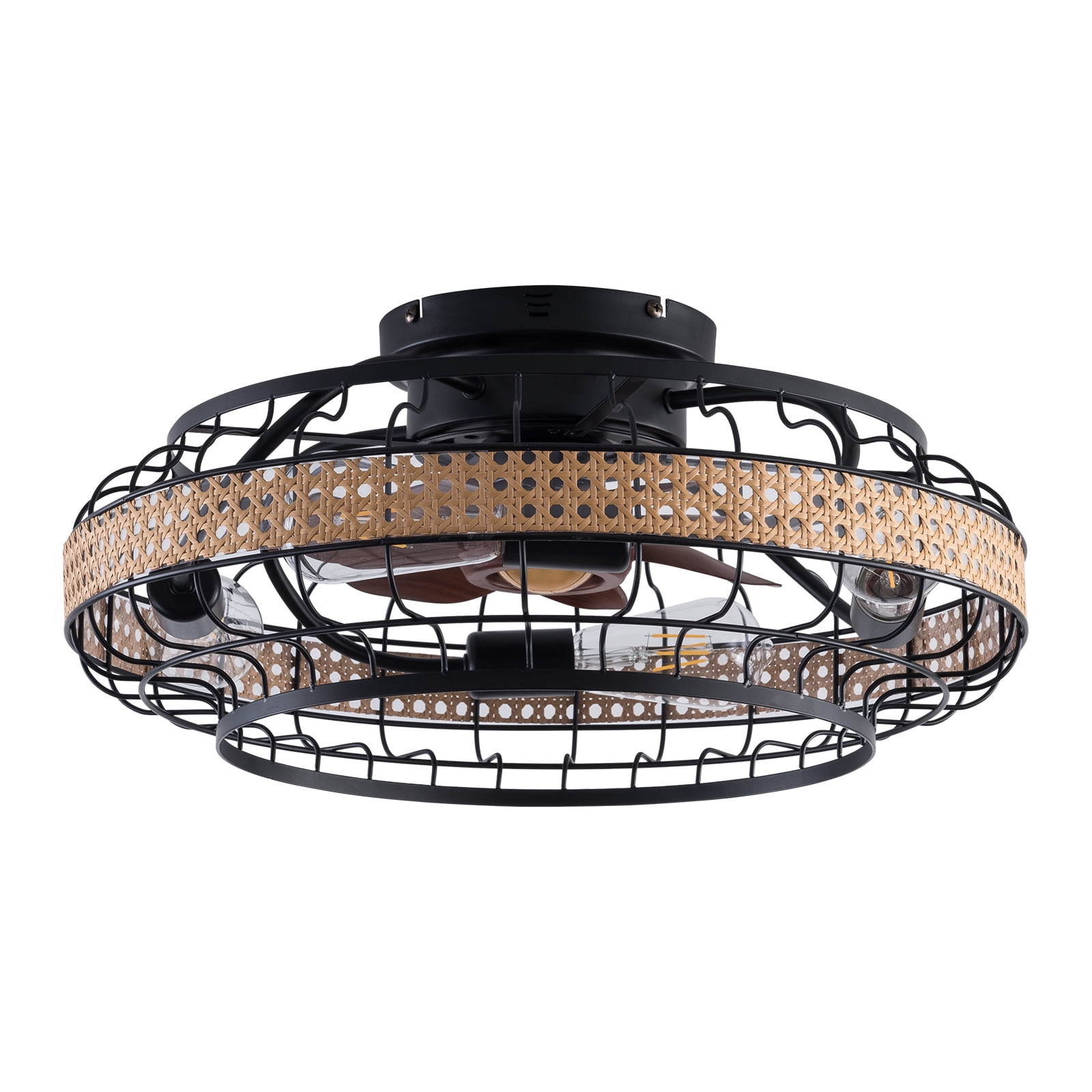 7-Blade Ceiling Fan with Remote Control, Pure Copper Motor, 6-Speed ...