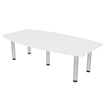 5 Foot Rectangular Conference Table Silver Post Legs Power And Data ...