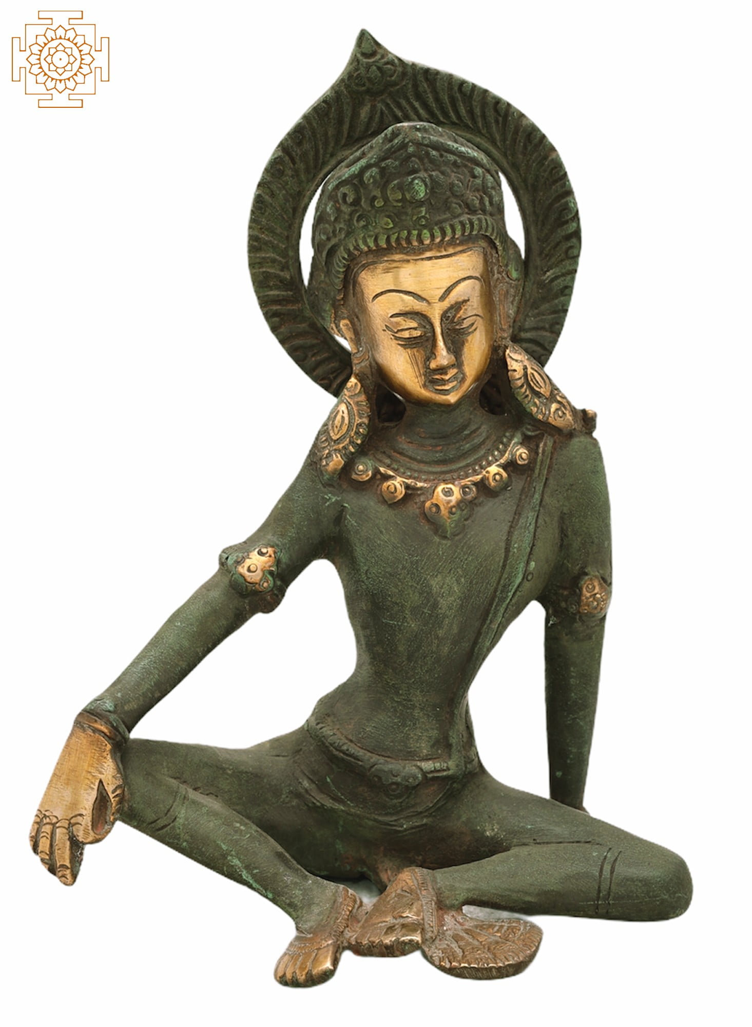 7" Brass Lord Indra Statue | Handmade | Made in India - Brass Statue ...