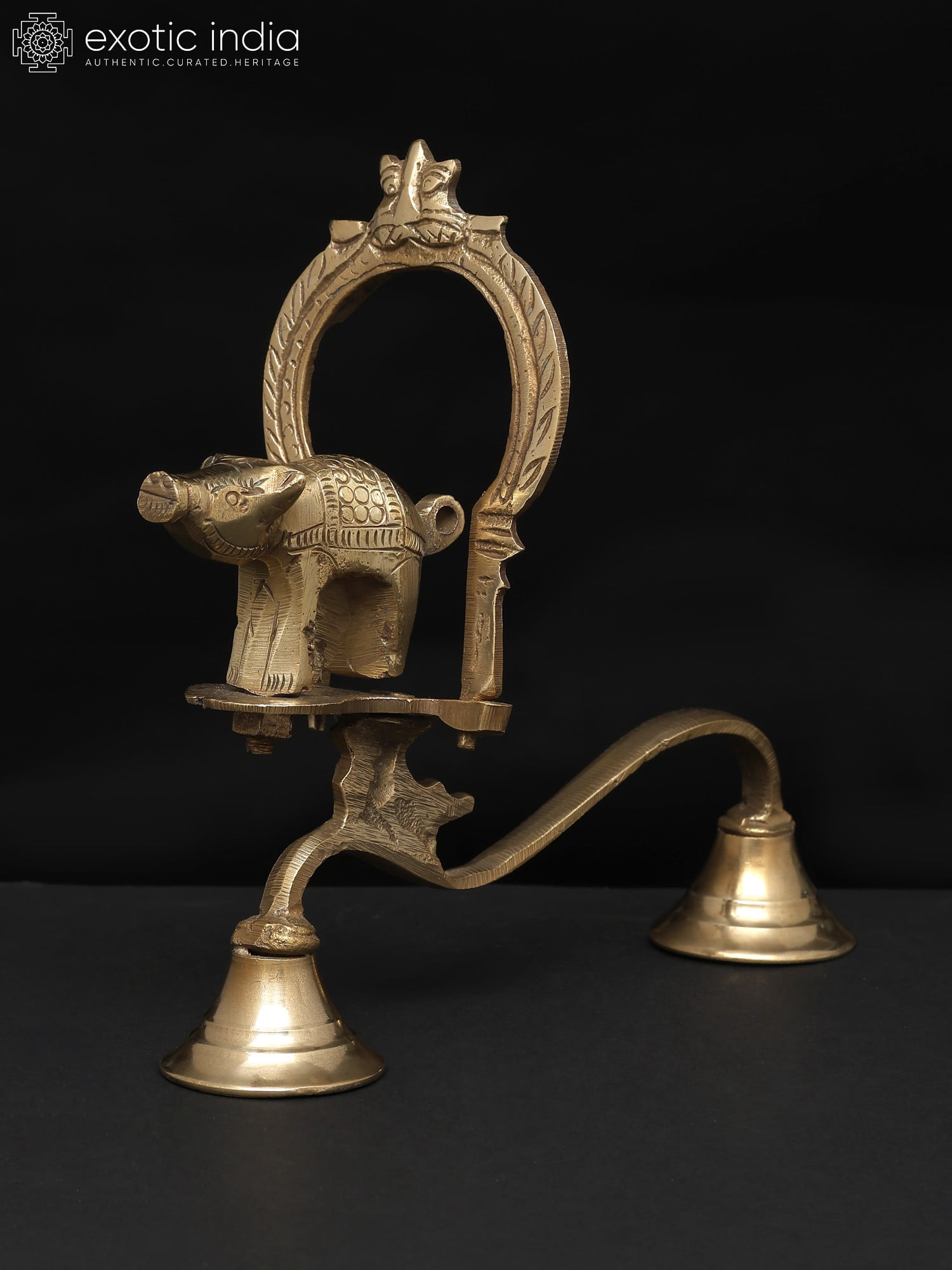 7" Brass Shodash Upachara Lamp - Walmart.com