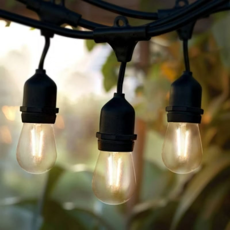 7-Bulb LED Ambience Pro 2W 24ft 2500K S14 Indoor Outdoor Plug-in ...