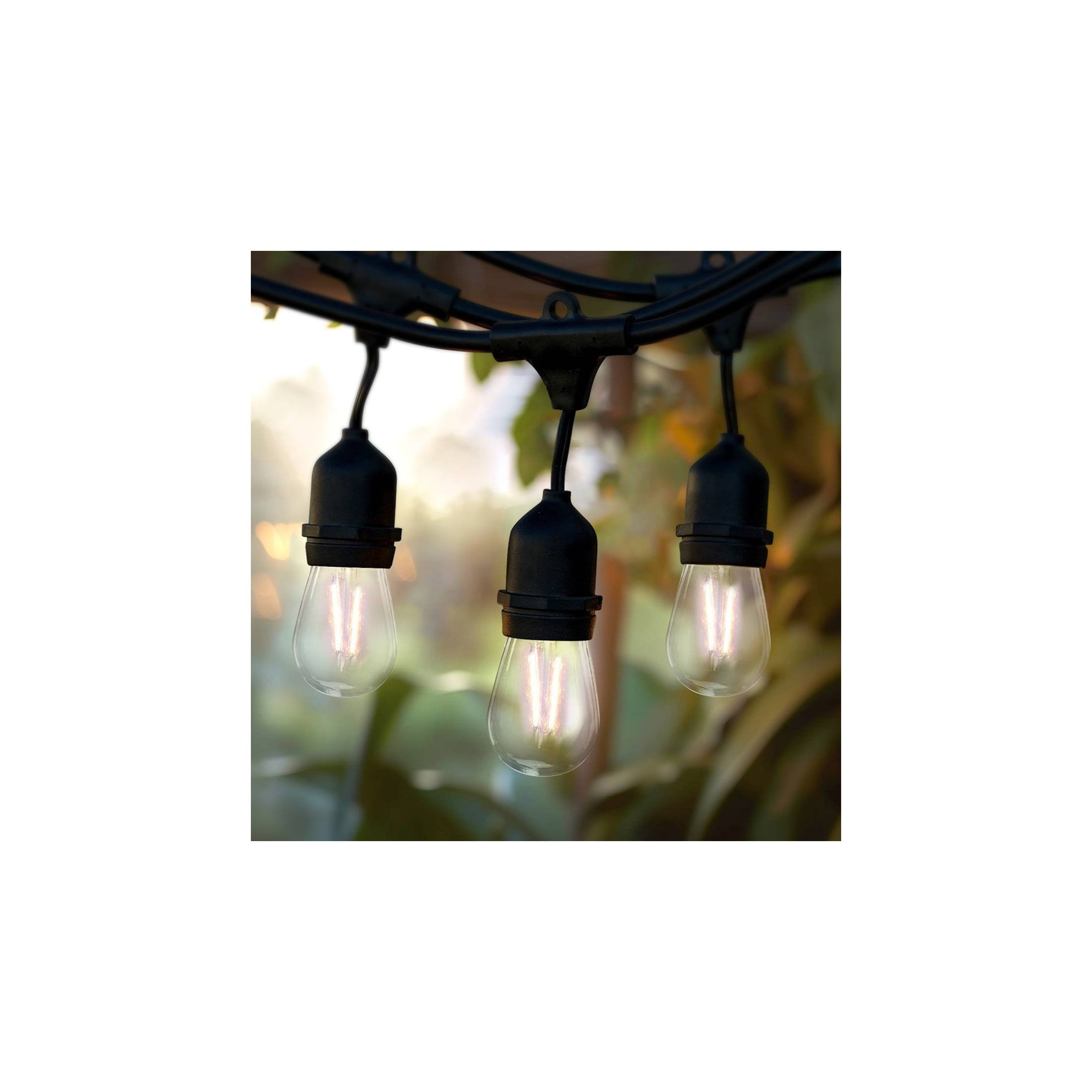 7-Bulb LED Ambience Pro 2W 24ft 2700K S14 Indoor Outdoor Plug-in ...