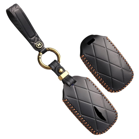 7 Buttons Leather Key Fob Cover Fit for Genesis GV60 GV80 G70 G90 2025 ...