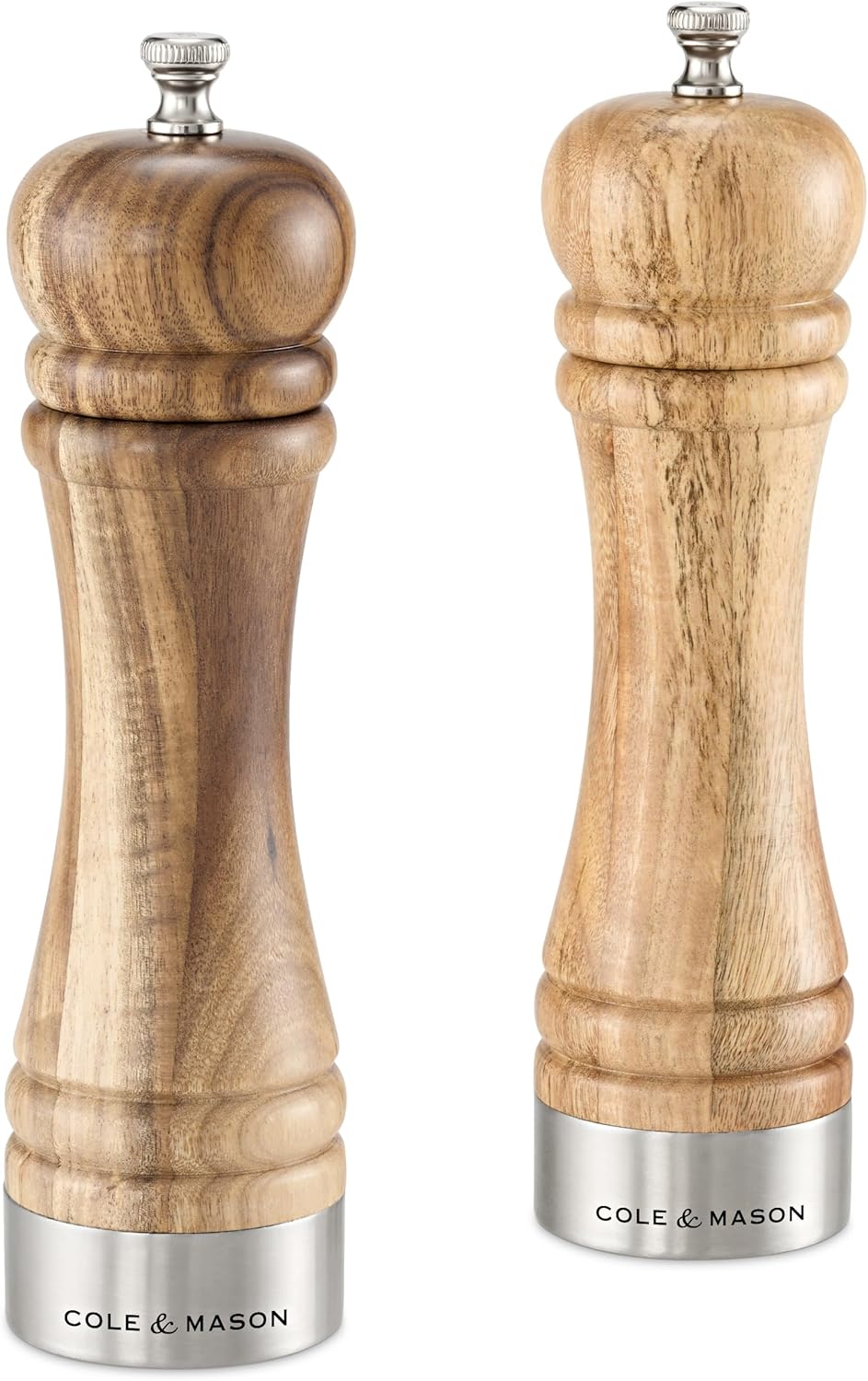 7" Camden Traditional Acacia Gift Set - Kitchen Mills with Adjustable ...