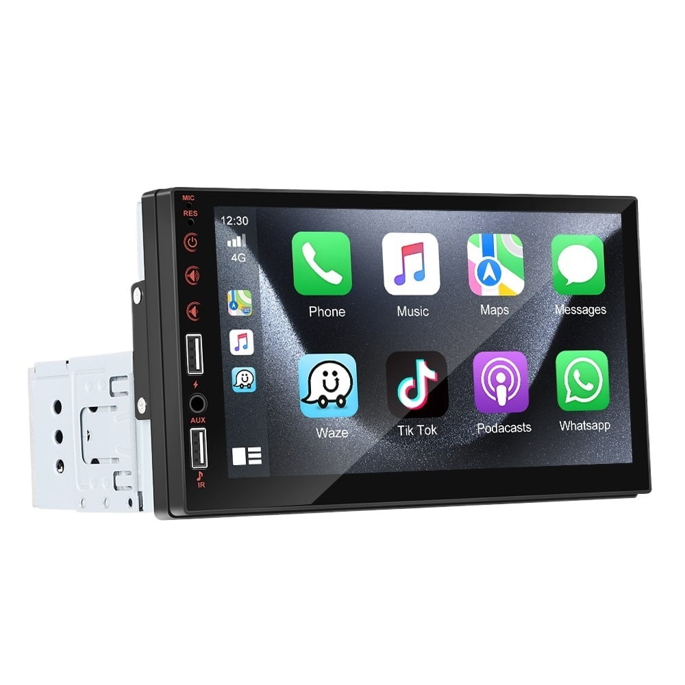 7" Car Radio 1 Din Multimedia Player Audio Stereo Bluetooth Support ...