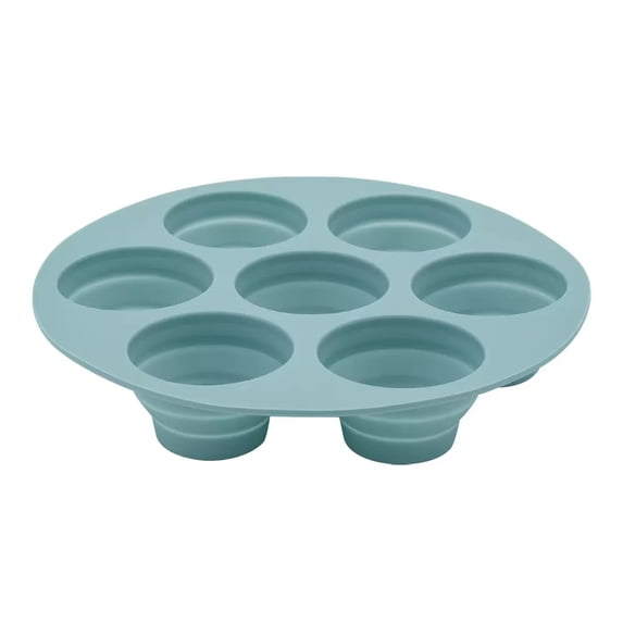 7 Cavity Foldable Round Silicone Cake Mold Hot Selling Food Grade DIY ...