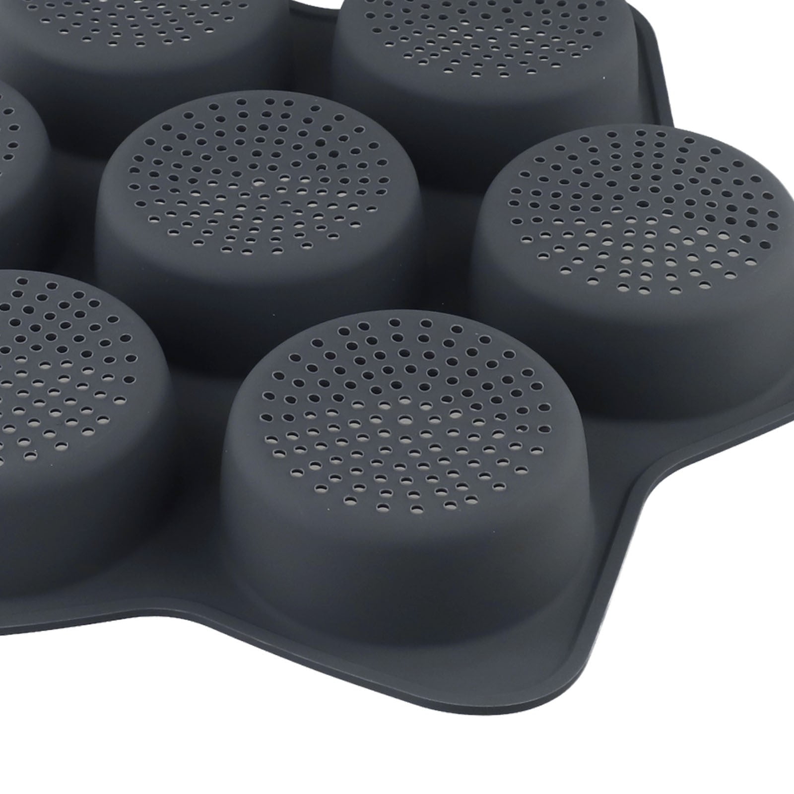 7 Cavity Silicone Non Hamburger Bun Burger Bun Pan Cake Baking Tray ...