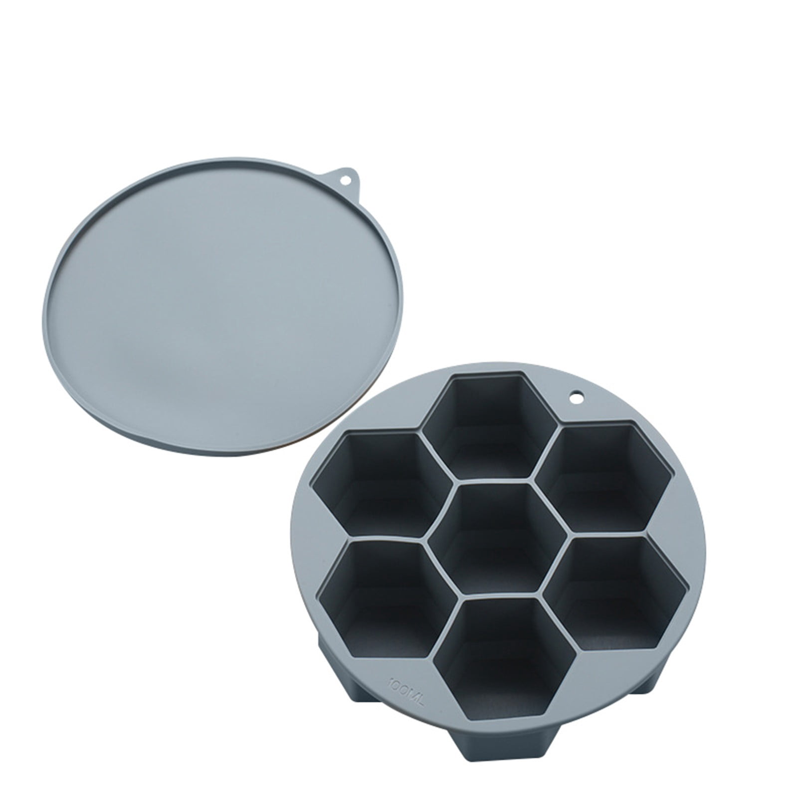 7 Cell Honeycomb Ice Cube Box with Lid Whiskey Ice Cubes Mold Special ...