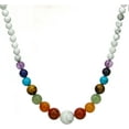 7 Chakra Necklace for Women Strong Healing Crystal Genuine Stone Beaded ...