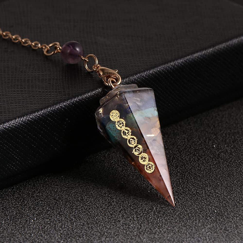 7 Chakra Pendulum Dowsing Pendulum Dowsing Divination,Pendulum for ...