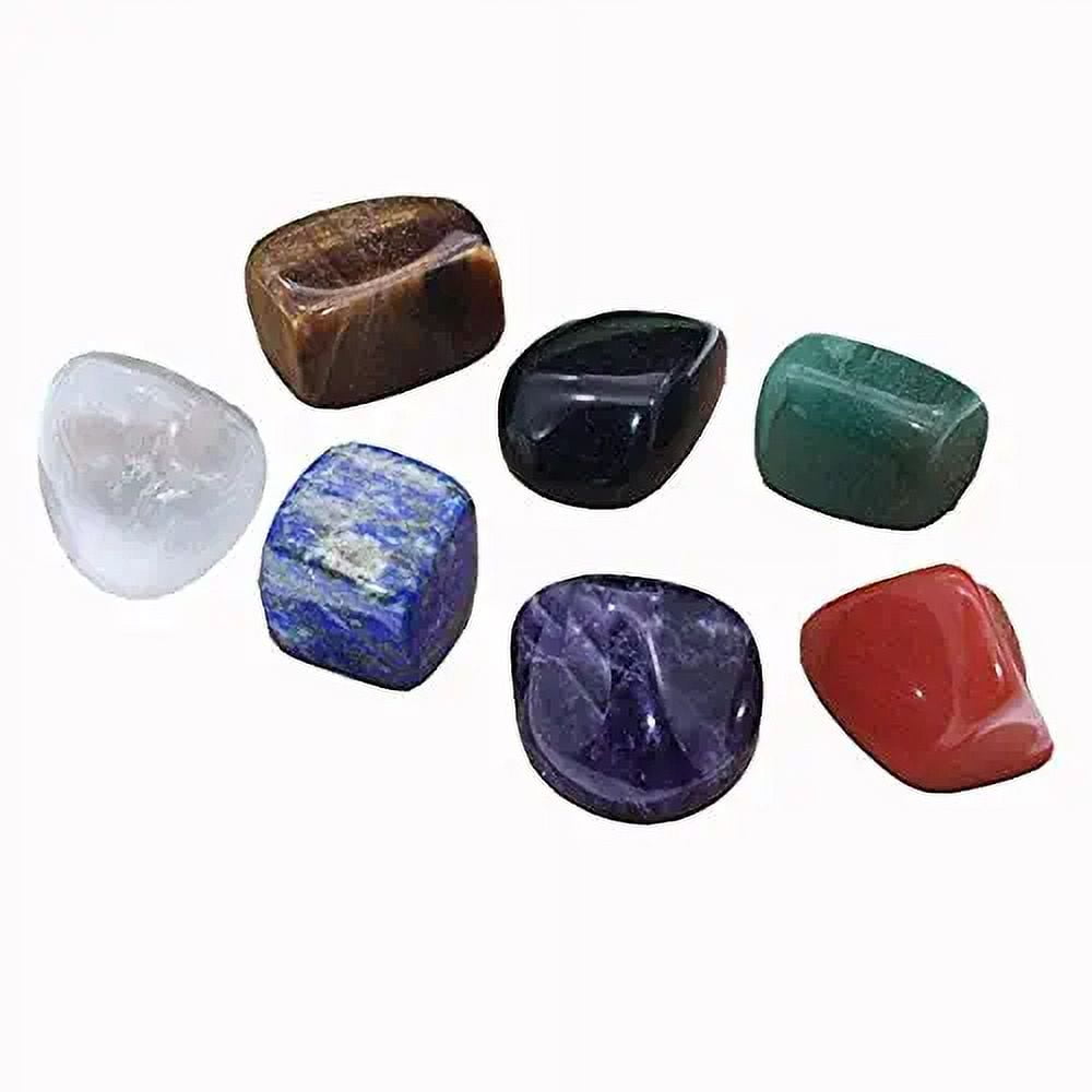 7 Chakra Stone Tumble Pebbles Stone Set, 7 Chakra Seven Chakra Stone ...