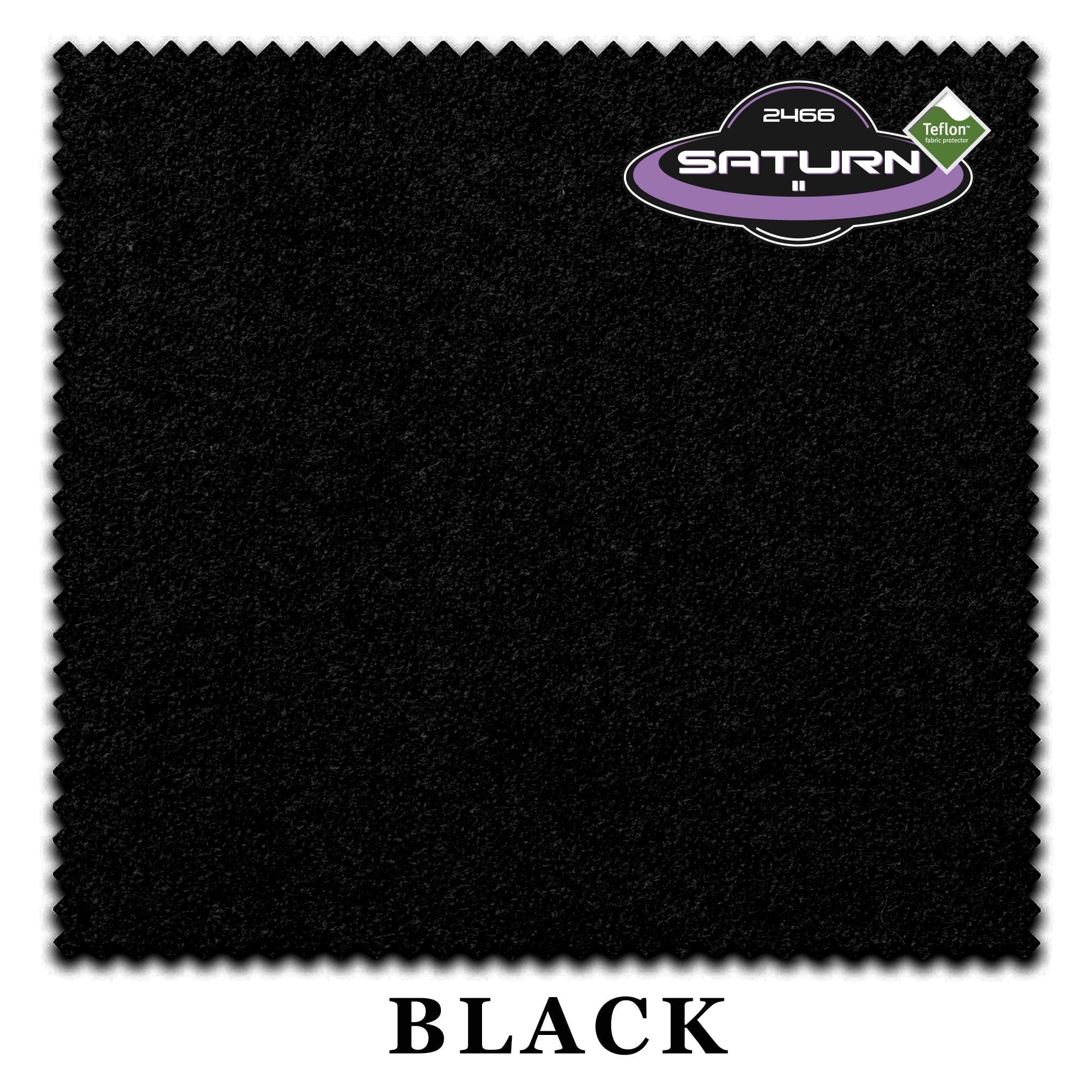 7' Championship Saturn II Teflon Pool Billiard Table Felt Cloth - Black ...