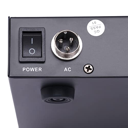 7 Channel Bluetooth Portable Audio Mixer w/USB DJ Sound Mixing Console MP3 Jack 48V Power for ...