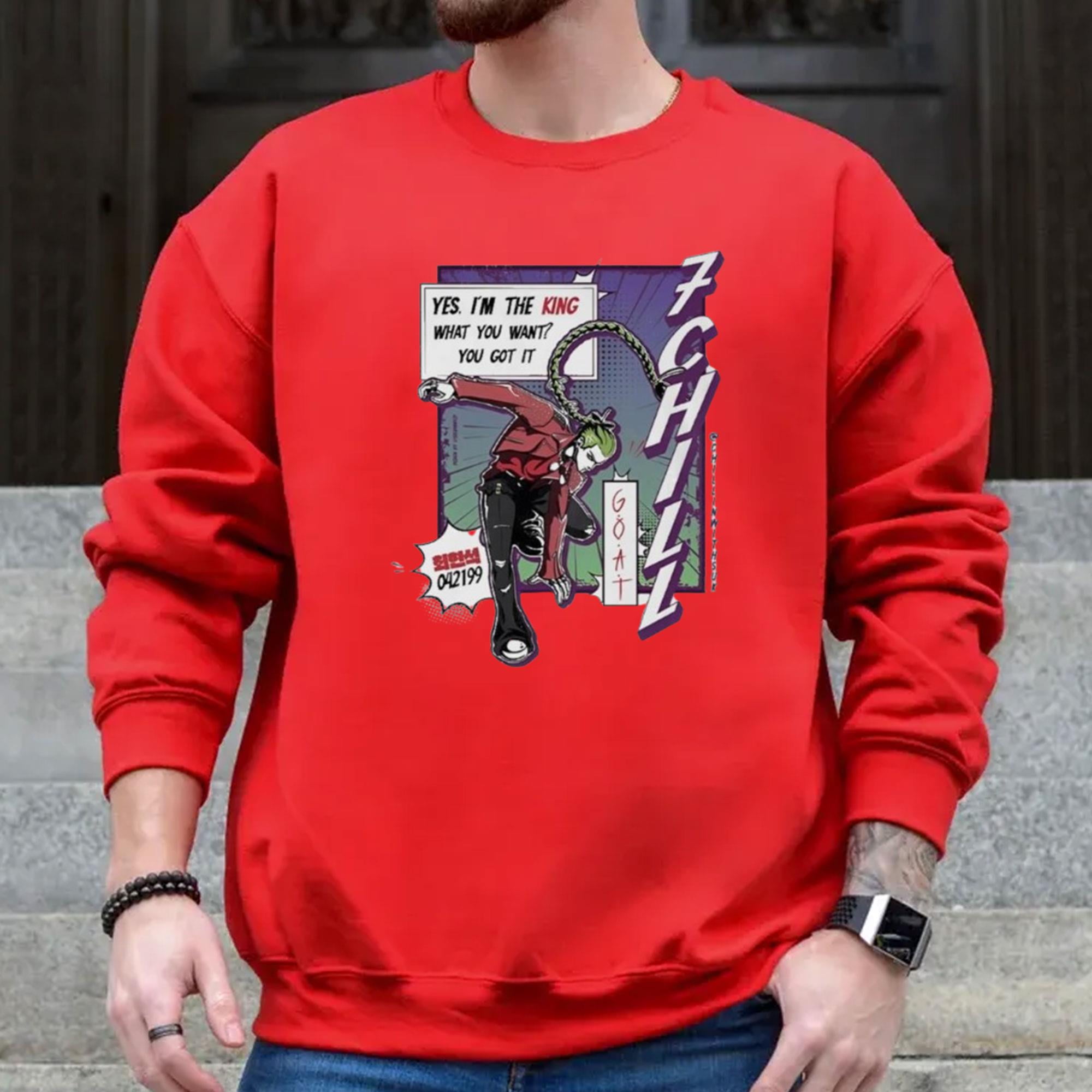 7 Chill Goat Yes I’m the king what you want you got it anime Sweat ...