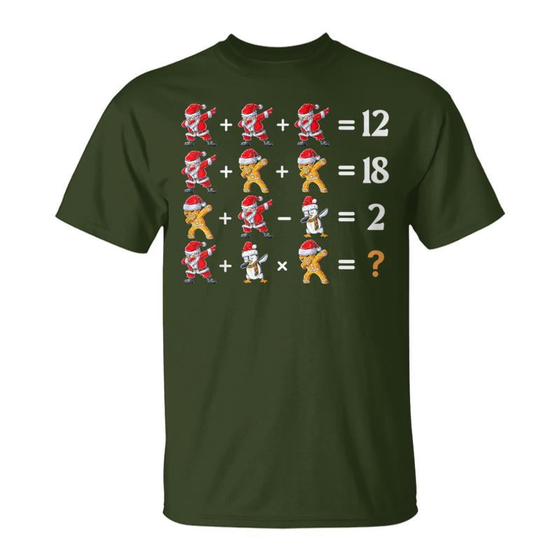7 Christmas Dabbing Order Of Operations Math Teacher TShirt - Walmart.com