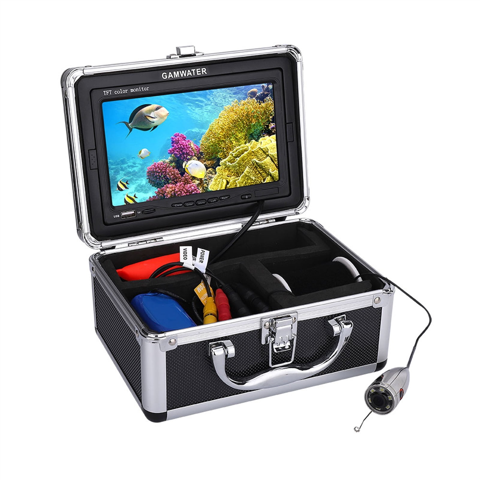 7'' Color 1000TVL Fish Finder Underwater Fishing Video Camera HD DVR ...
