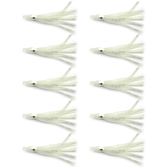 7 Color 10PCS/lot Squid Hook Soft Baits Fishing Lures Artificial Squid ...