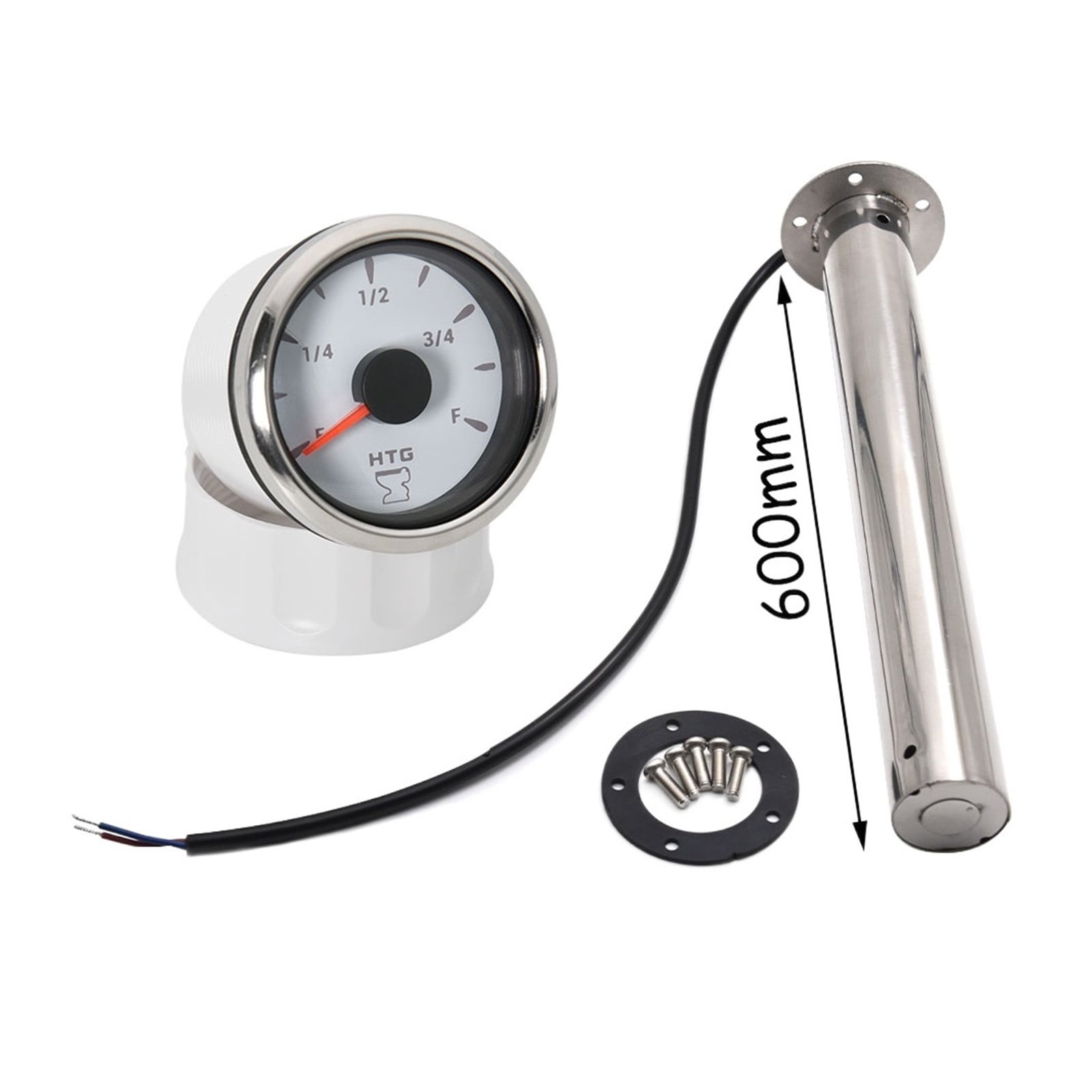 7 Color 52MM Water Sender Unit Sewage Level Meter Gauge Sensor Boat Car ...