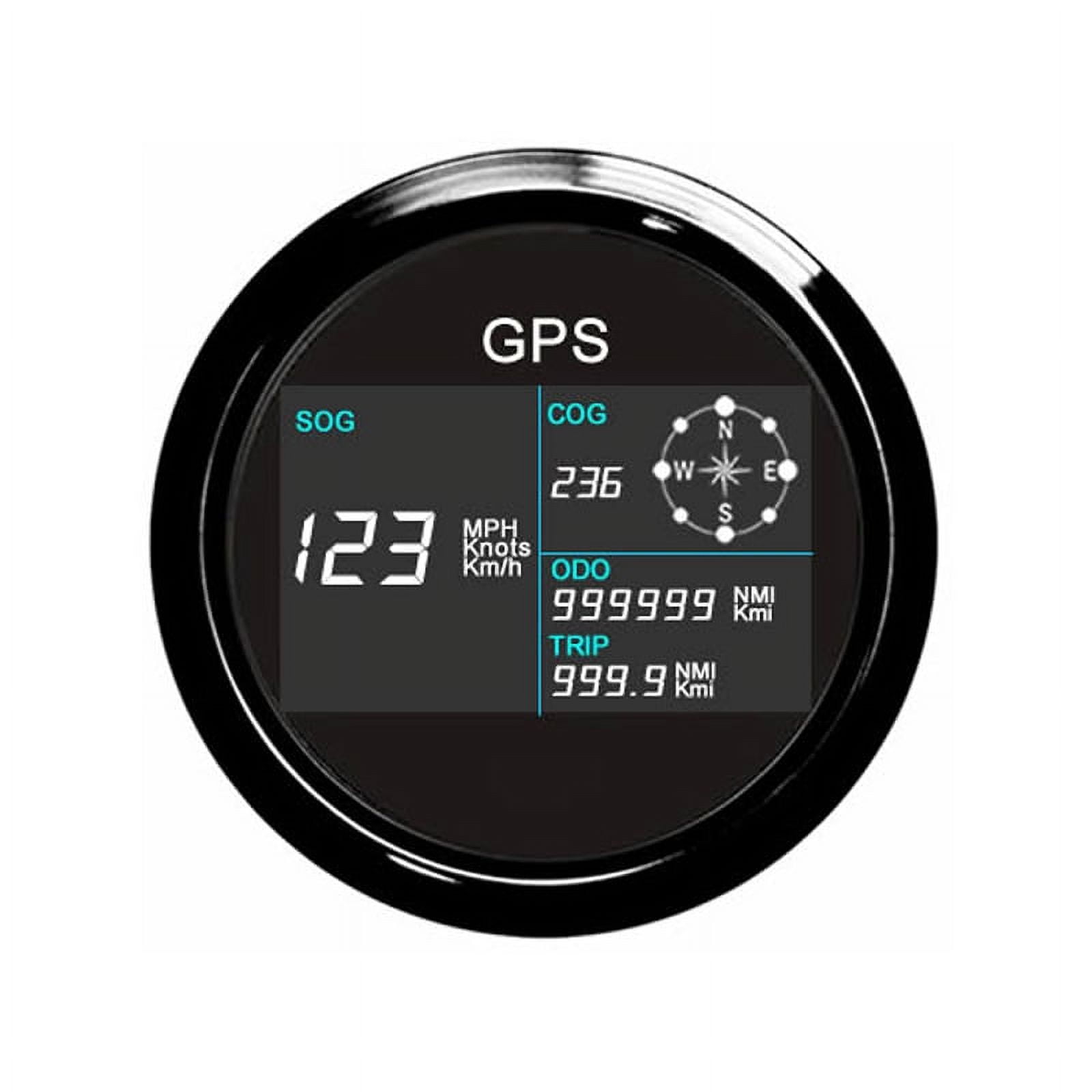 7 Color Backlight GPS Speedometer With Digital LCD Display 85m Odometer ...