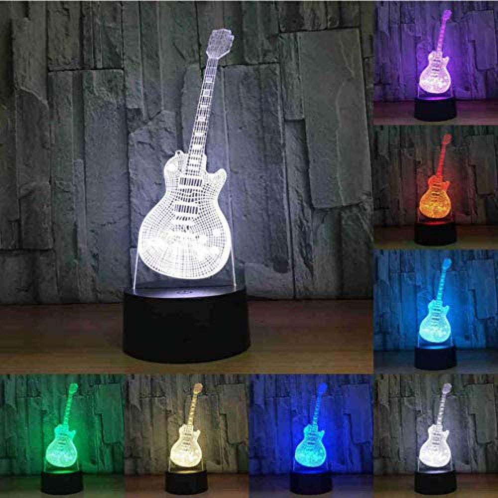 7 Color Changing Night Lamp 3D Atmosphere Bulbing Light 3D Visual ...