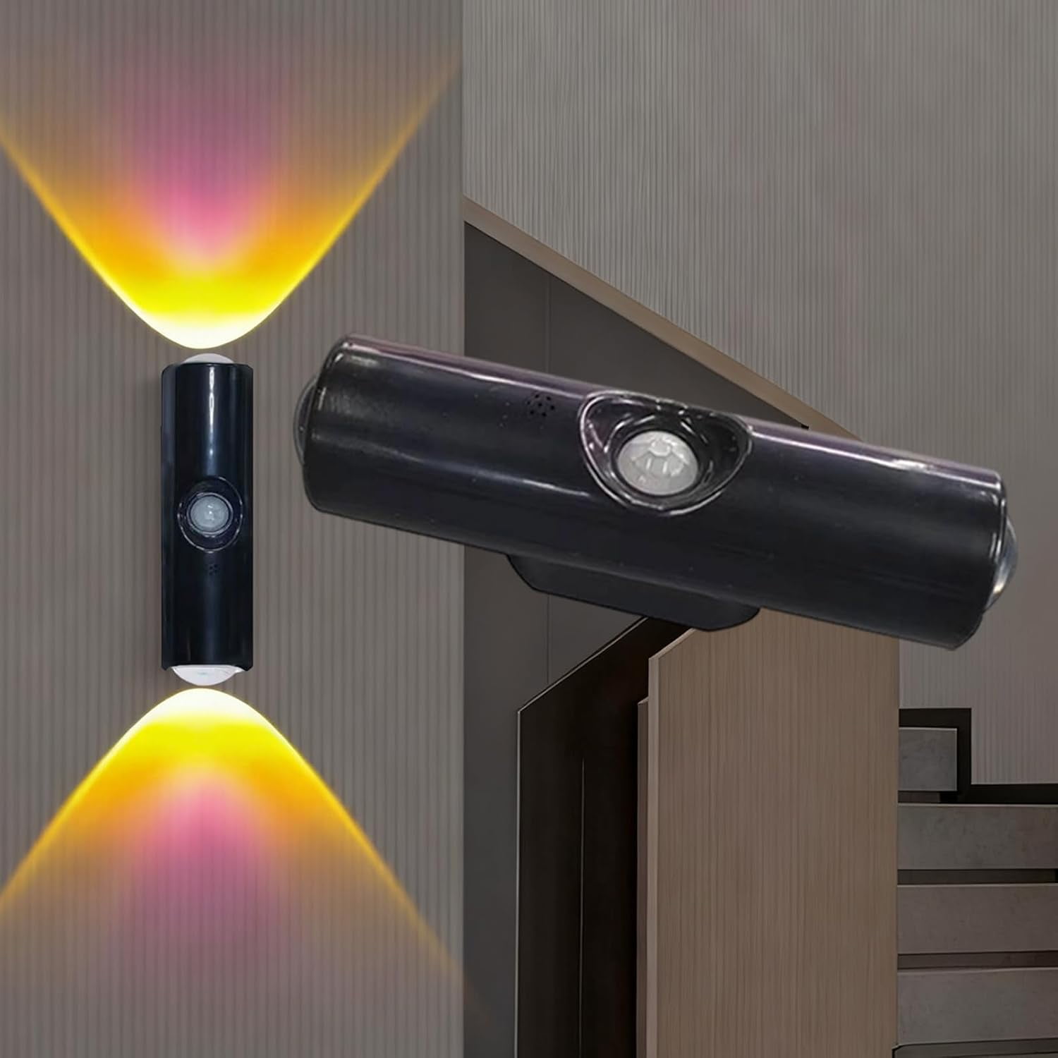7-Color Changing Rechargeable Smart LED Motion Sensor Ambient Lights ...