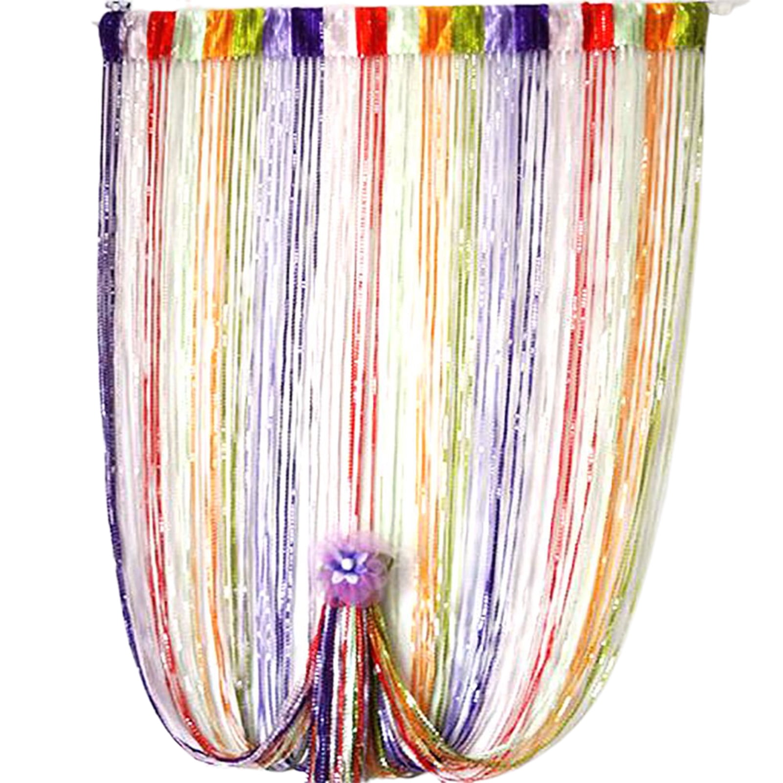 7 Color Colorful Door String Thread Fringe Window Panel Room Divider ...