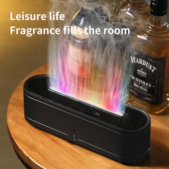 7-Color Flame Essential Oil Diffuser - 5.07oz USB Humidifier with ...