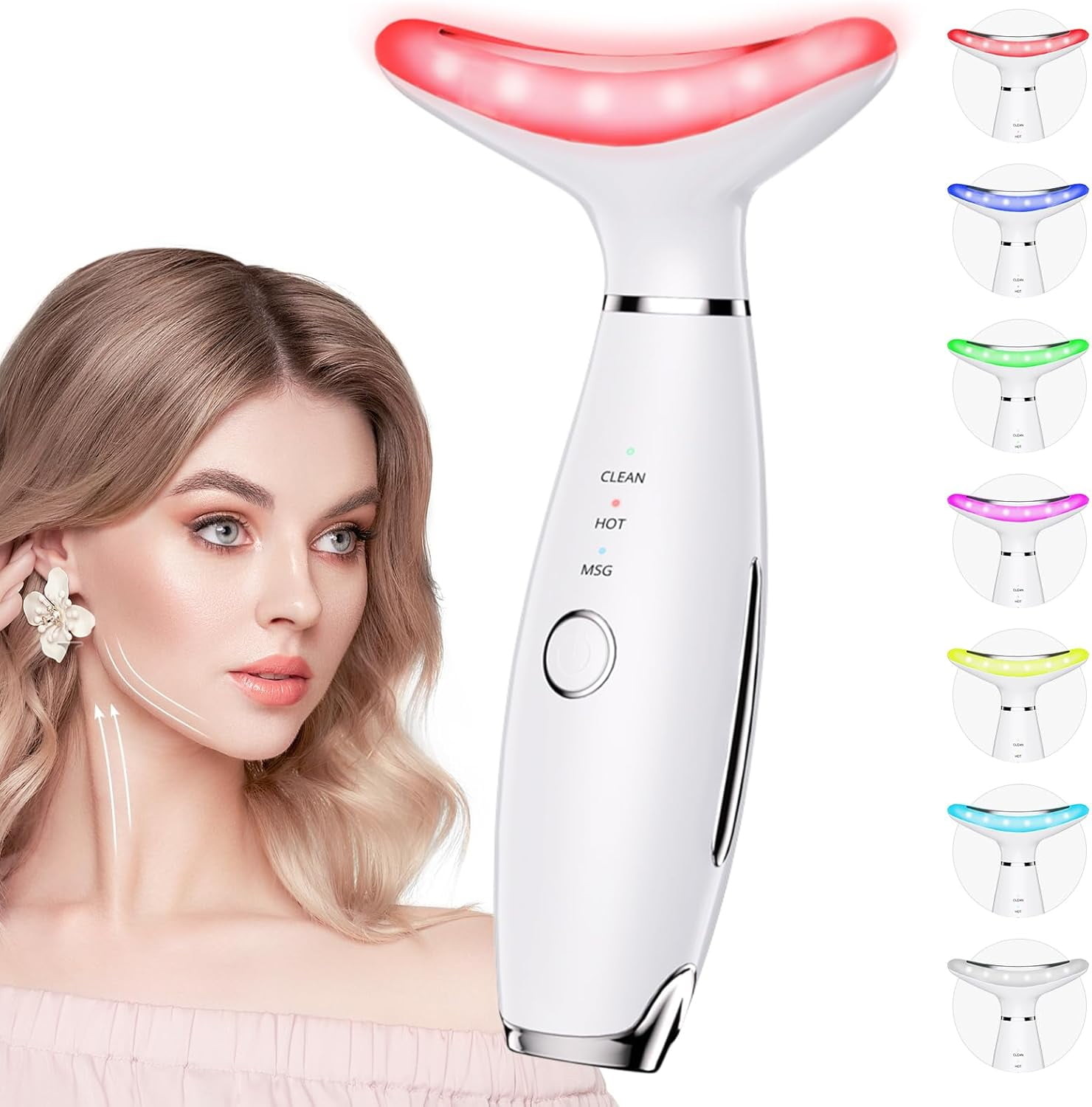 7 Color Galvanic Machines - Face and Neck, Face Massager Tool for ...
