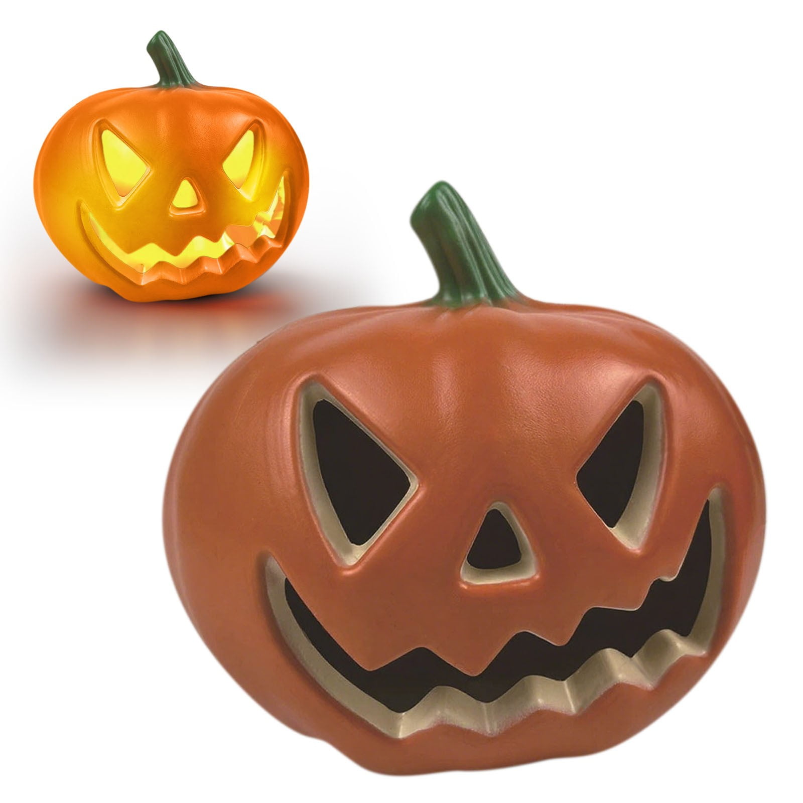 7-Color LED Halloween Pumpkin Light - 6.5in Blow Molded Decor with ...