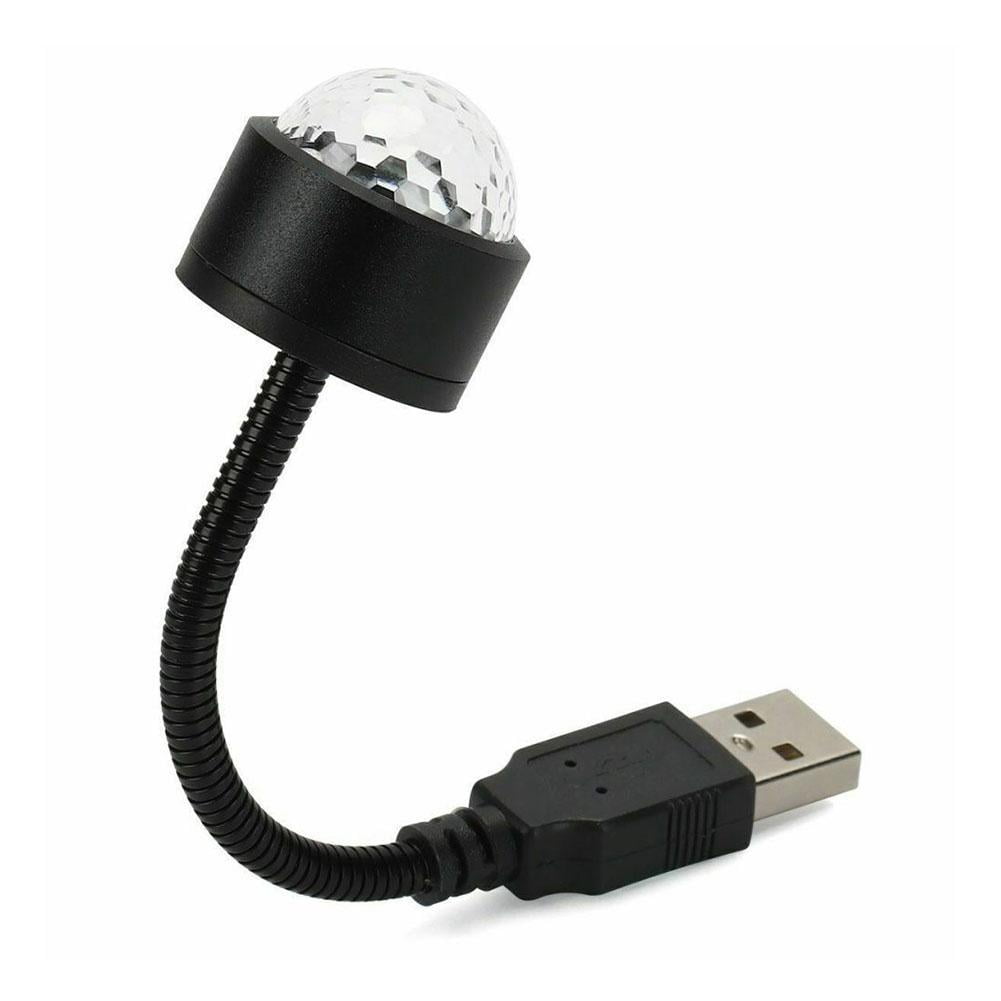 7-Color LED Starry Sky Projection Lamp USB Mini Car Roof Star Night ...