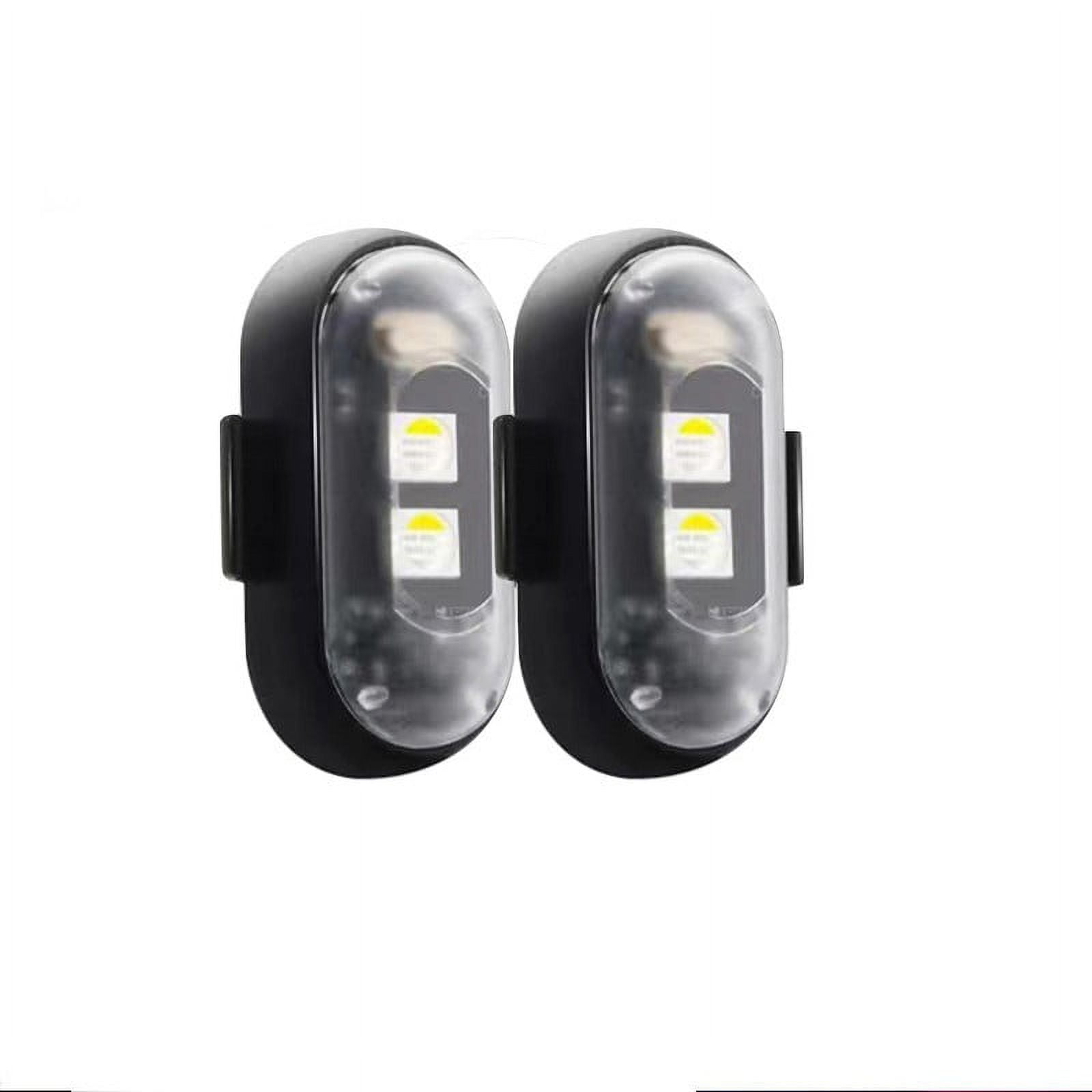 7-Color Strobe LED Warning Light - Universal for Car & Motorcycle with ...