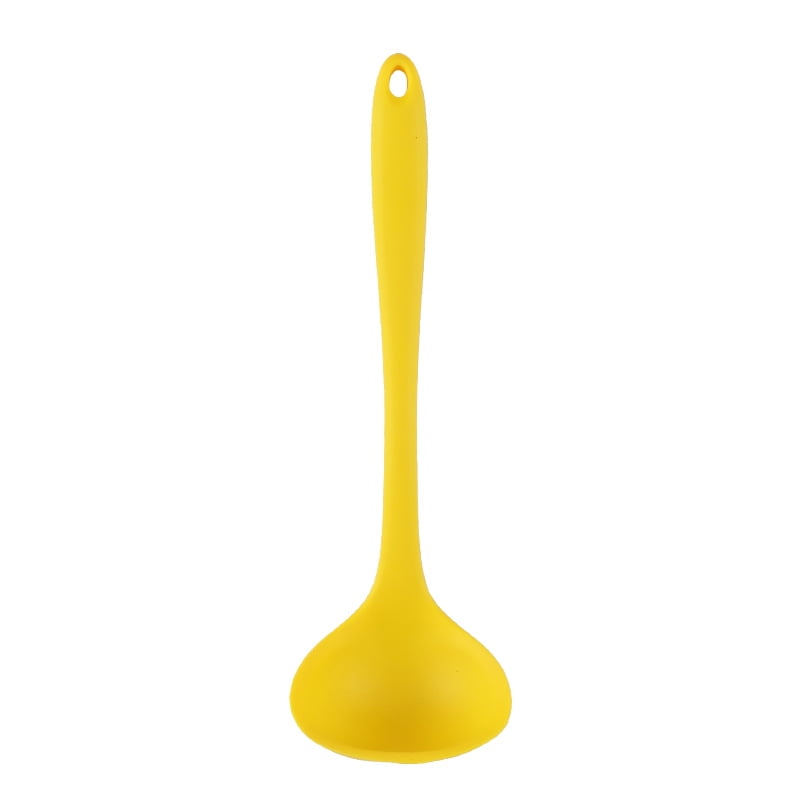 7 Colors 29cm Silicone Soup Spoon Kitchen Non-Stick Large Food Spoons Ladle Home Cooking ...