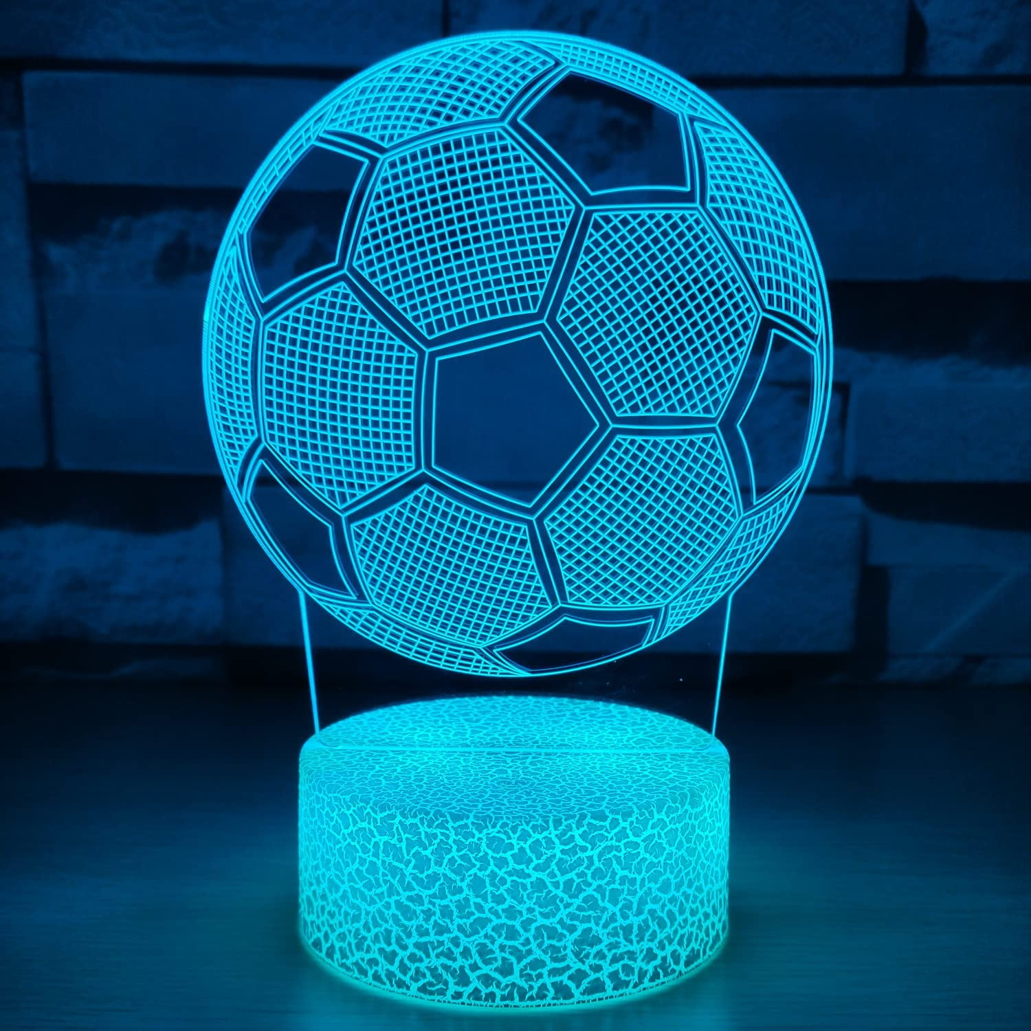 7 Colors 3D Illusion Light Lamp Auto Gradual Changing 3D Night Light ...