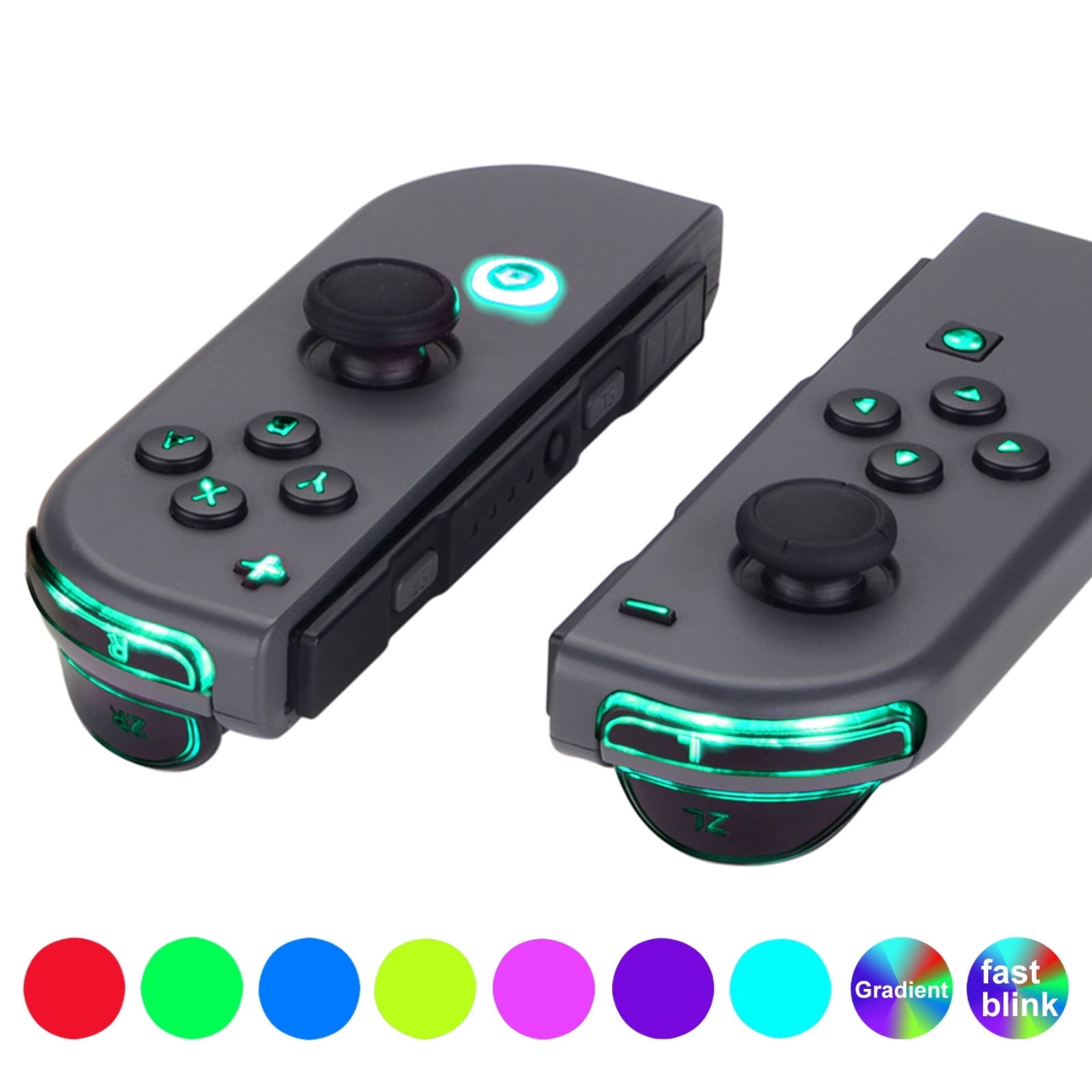 Fits for Nintendo Switch/OLED Joycon7 Colors 9 Modes DFS LED Kit Black ...