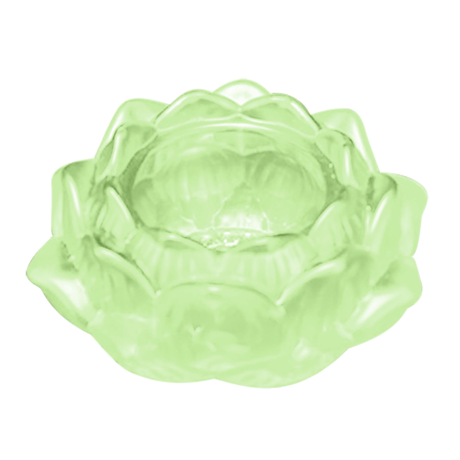 7 Colors Crystal Glass Lotu Flower Candle Tea Light Holder Buddhist ...