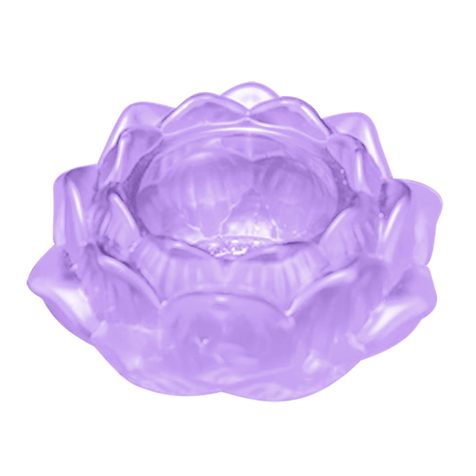 7 Colors Glass Lotu Flower Candle Tea Light Holder Candlestick Outdoor ...
