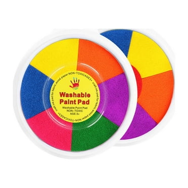Hello Hobby Multicolor Washable Stamp Pad with 6 Bright Ink Colors for ...