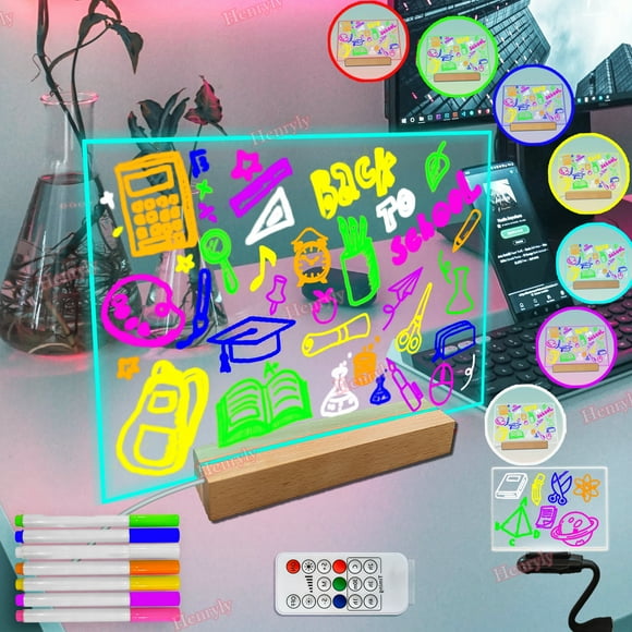 Light Up Dry Erase Board