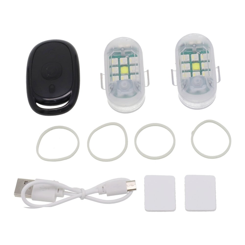 7 Colors Remote Control Wireless LED Strobe Light Rechargeable Flashing ...
