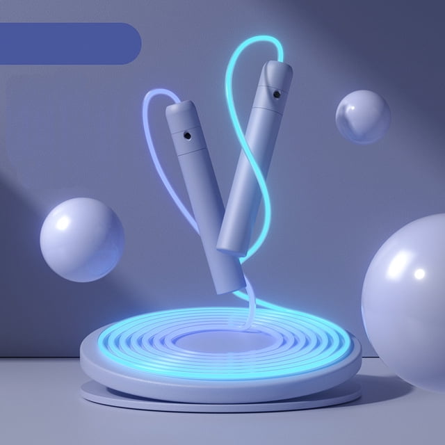 7 Colors in One Glowing LED Rainbow Jumping Rope for Kids and Adult ...