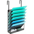 7-Compartment Wall Mounted Hanging File Organizer Cubicle Wall File ...