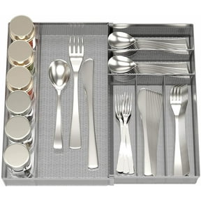 EKNITEY 360° Rotating Utensil Caddy, Countertop Silverware Holder, 4 ...