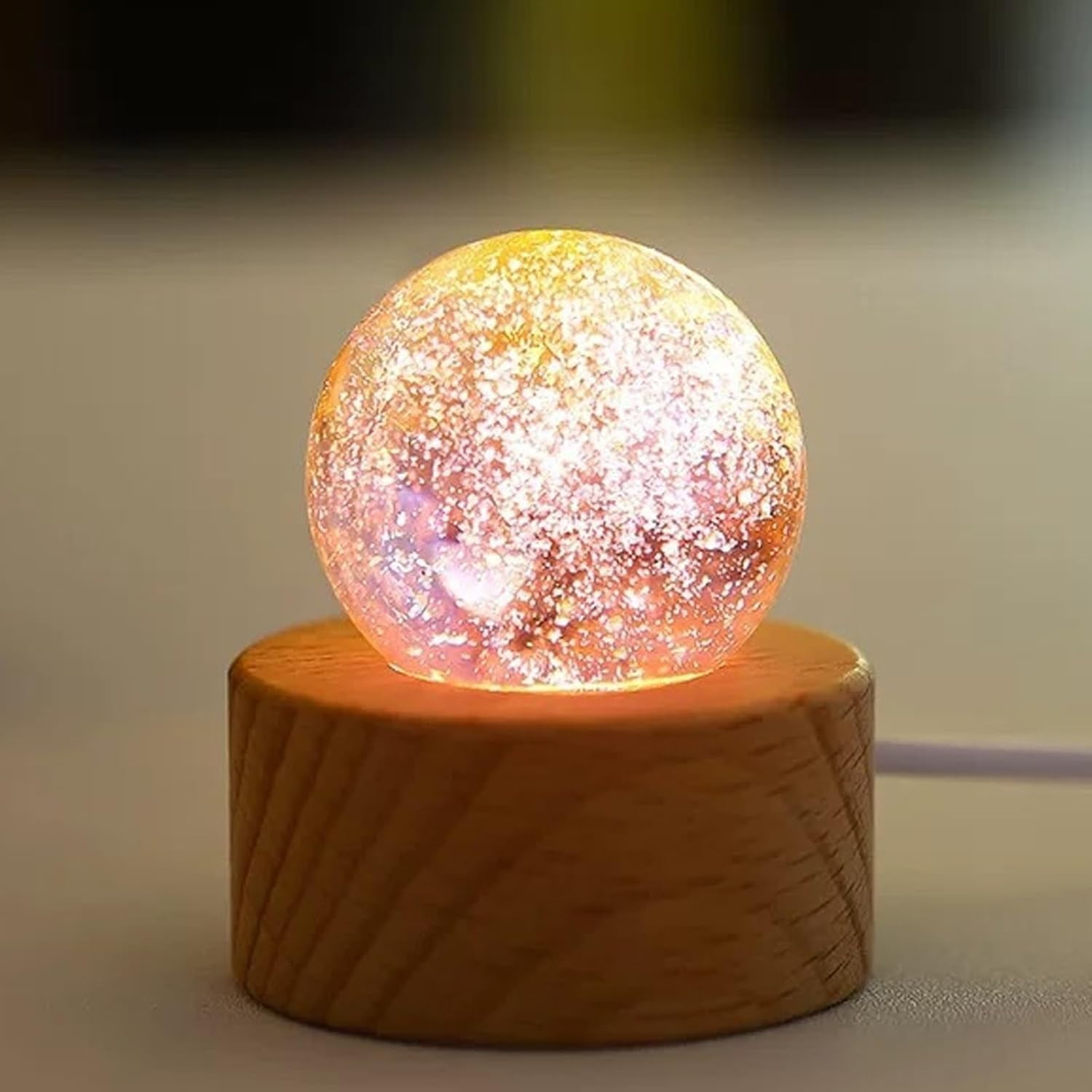 7 Core Memories Crystal Balls, 7 Colors 40mm Ice Cracked Glass Balls ...