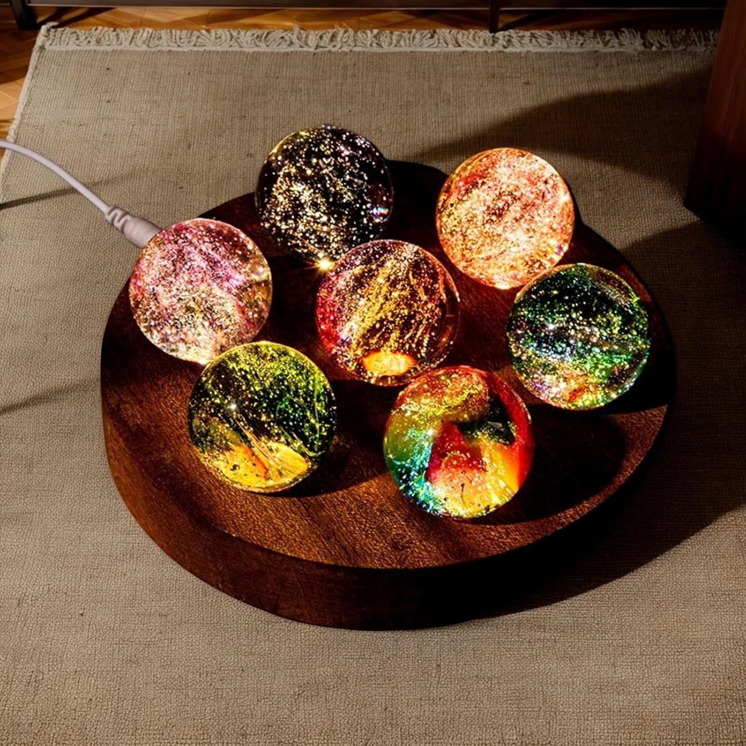 7 Core Memories Lamp - Healing Crystals & Chakra Stones Gift Set ...