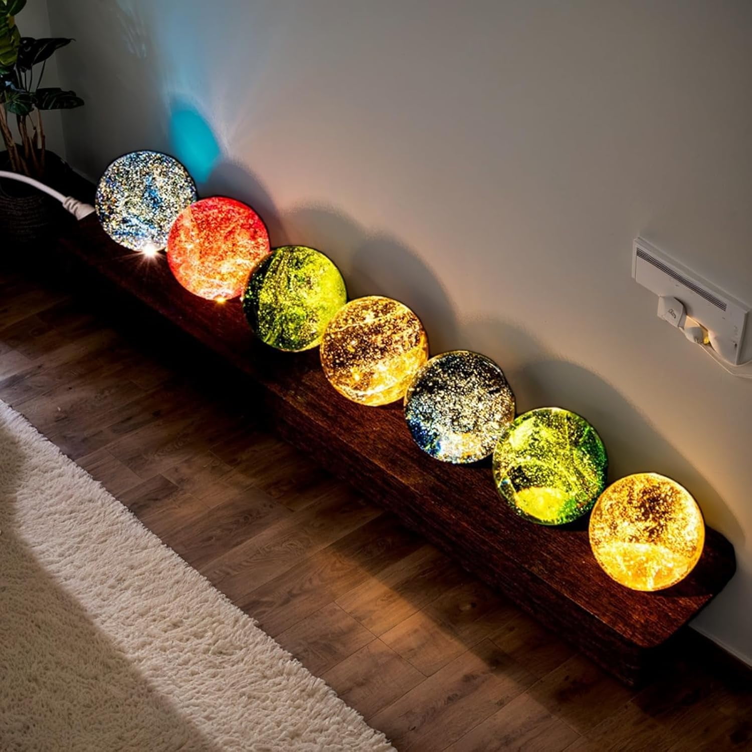 7 Core Memory Lamp,7 Core Memories Balls,3D Crystal Night Light Sleep ...