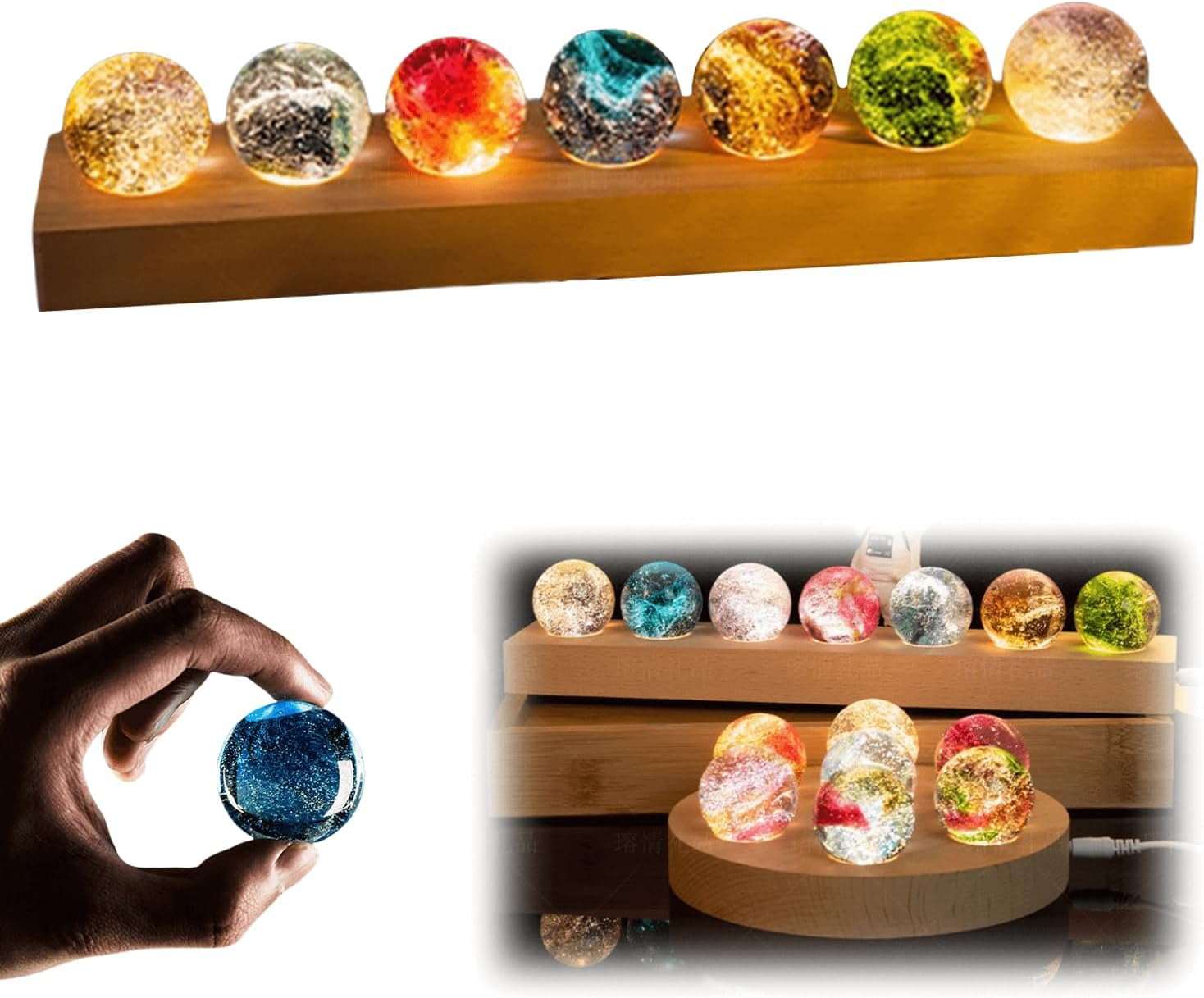 7 Core Memory Lamp,Core Memories Lamp,Crystals and Healing Stones Table ...