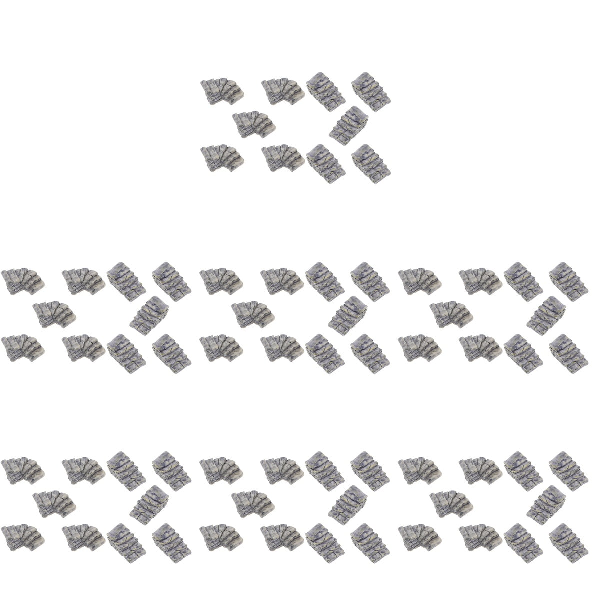 7 Count Scene Ornament Miniature Steps Fairy Pebble Tray for Plant ...