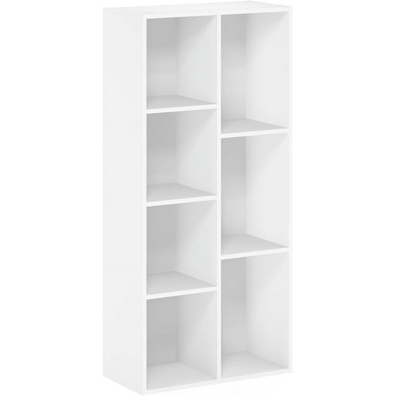 7-Cube 41.7" Wooden Reversible Open Bookcase for Office, Living Room ...