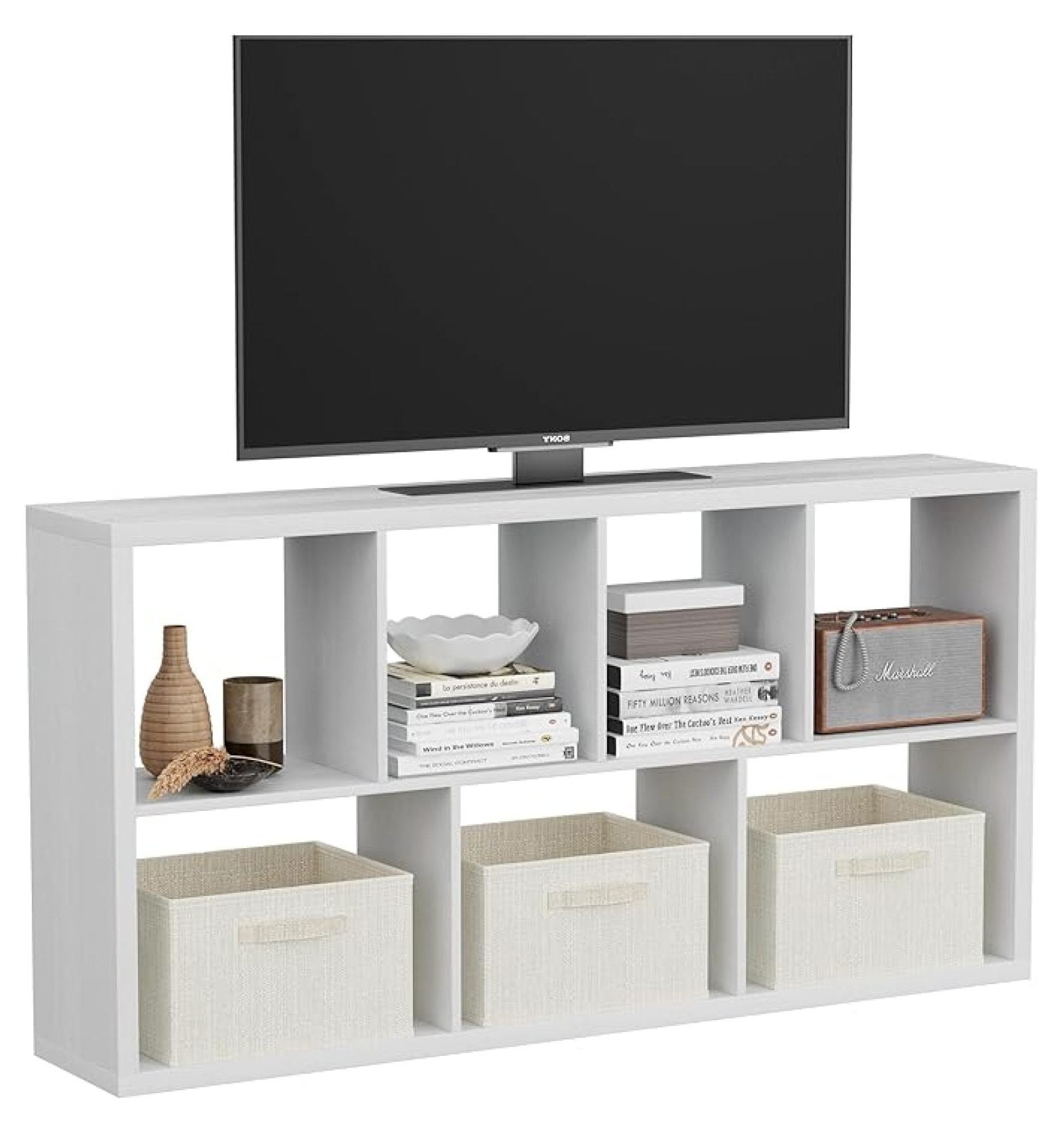 7 Cube Storage Organizer, Cube Shelf with Heavy-Duty Thick Boards, 25. ...