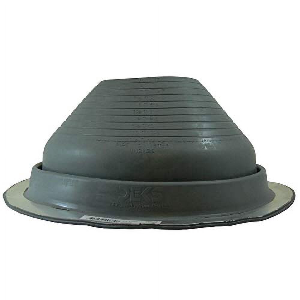 #7 (DF107G) Round Gray EPDM Flexible Pipe Flashing Dektite (fits OD ...
